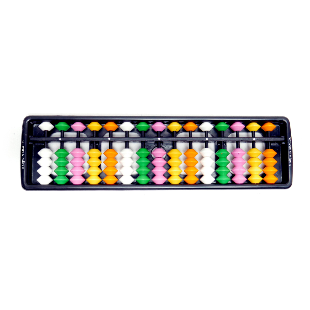 15 Rod Multicolour Abacus - Educational Math Tool for Kids & Learning