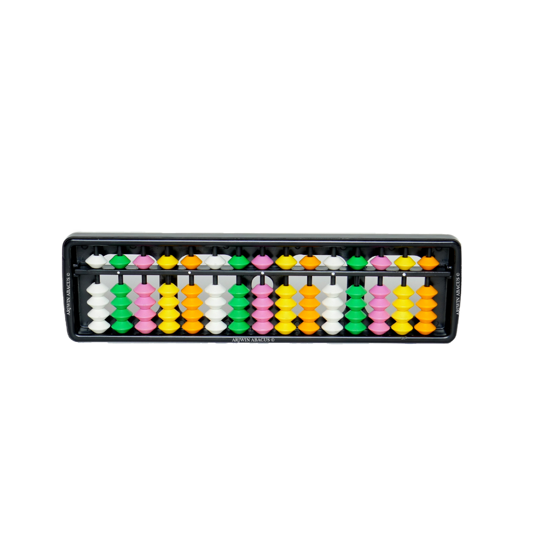 15 Rod Multicolour Abacus - Educational Math Tool for Kids & Learning