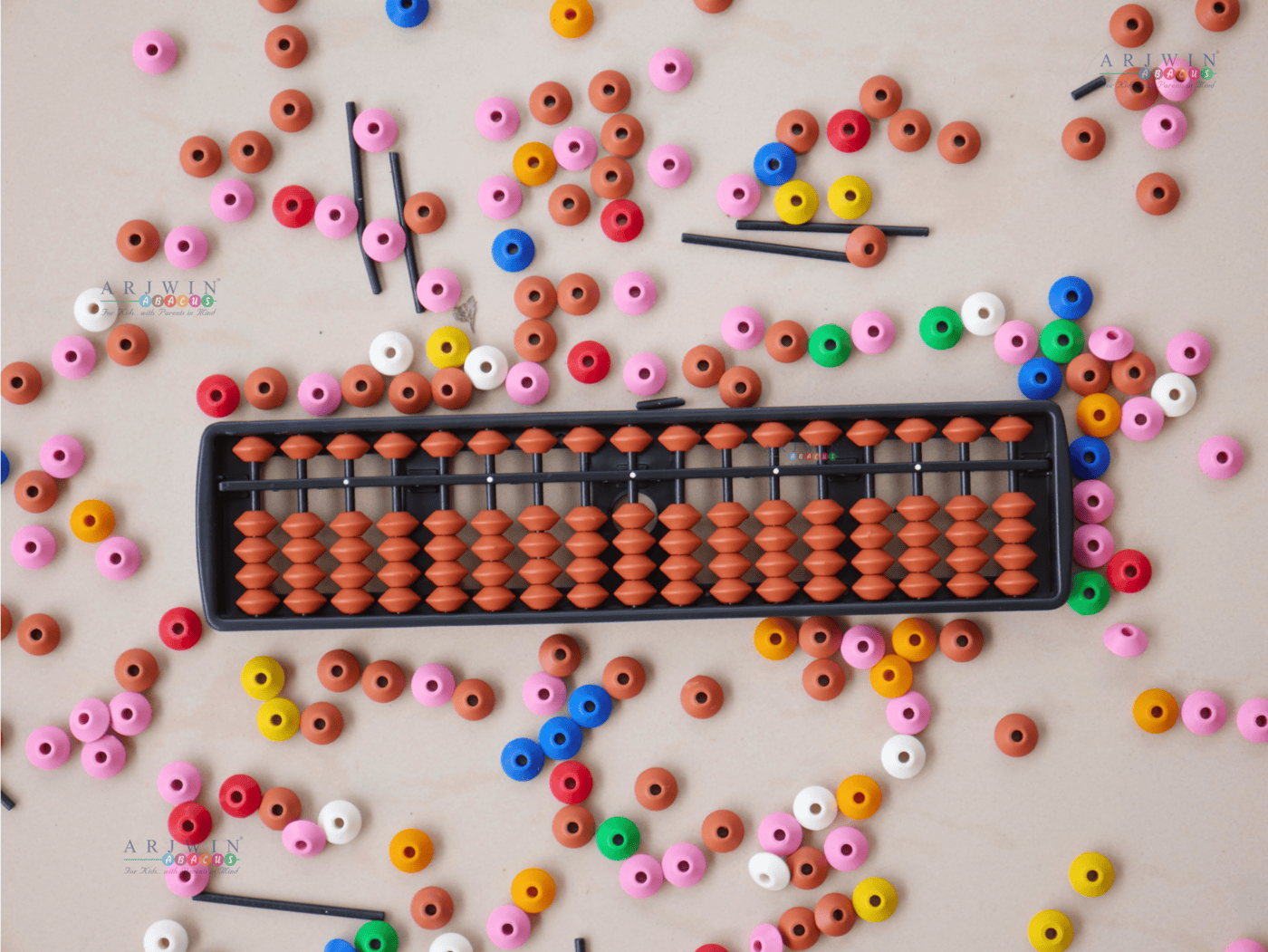 17 Rod Single Colour Student Abacus