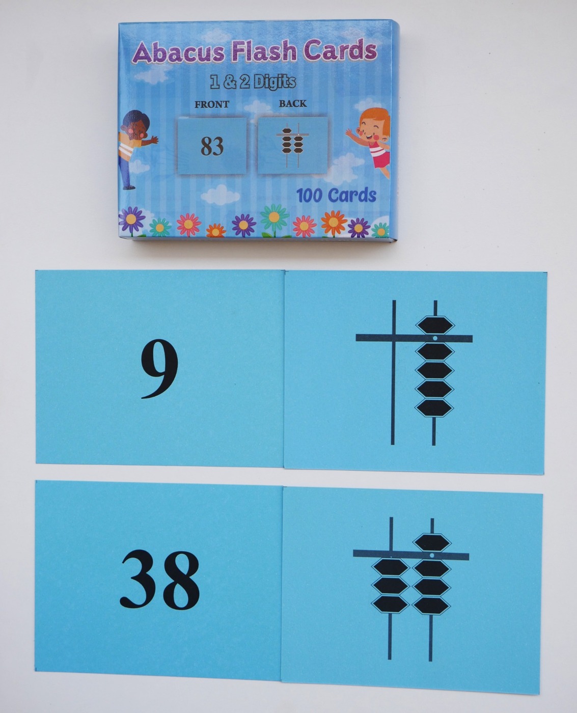 ABACUS FLASH CARD 1 TO 100 (100 CARDS)